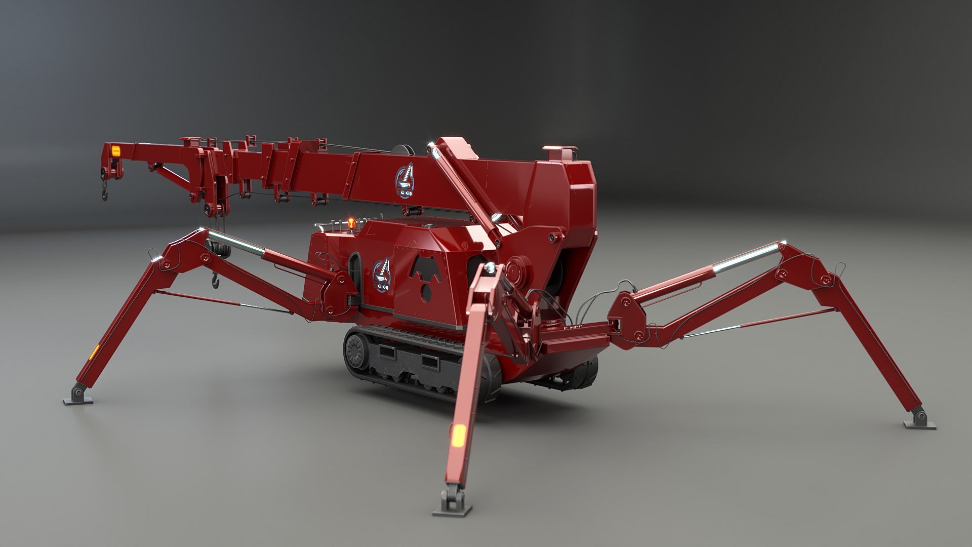 Mini Crawler - Spider Crane Model - TurboSquid 2206914