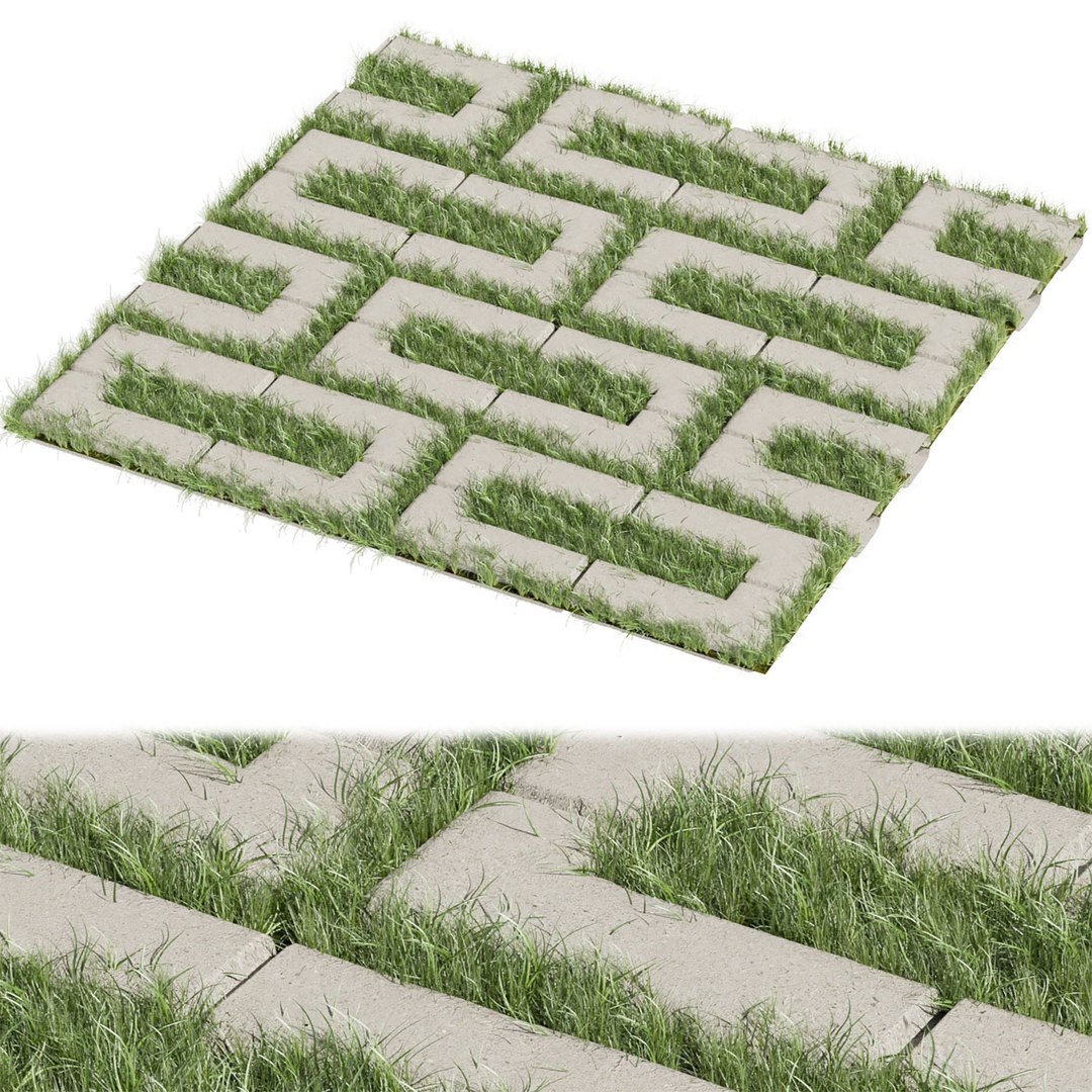 3D Collection Plant Vol 397 - Grass - Concrete - Tileable - TurboSquid 1973344