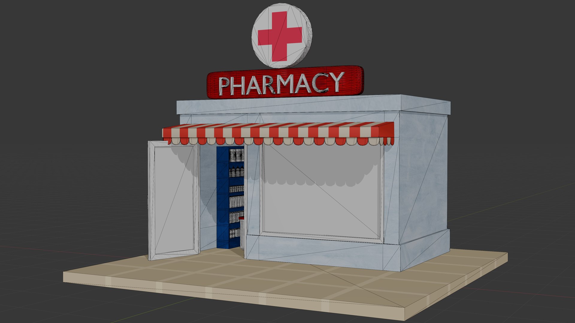 3D Pharmacy - TurboSquid 2288699