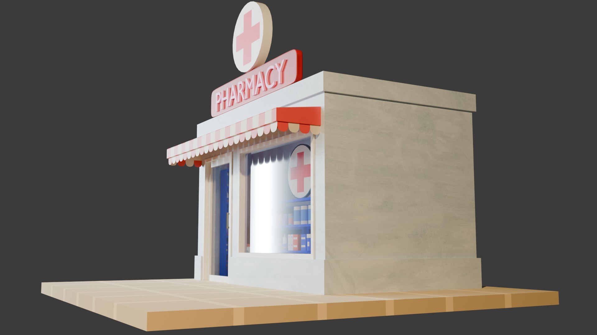 3D Pharmacy - TurboSquid 2288699