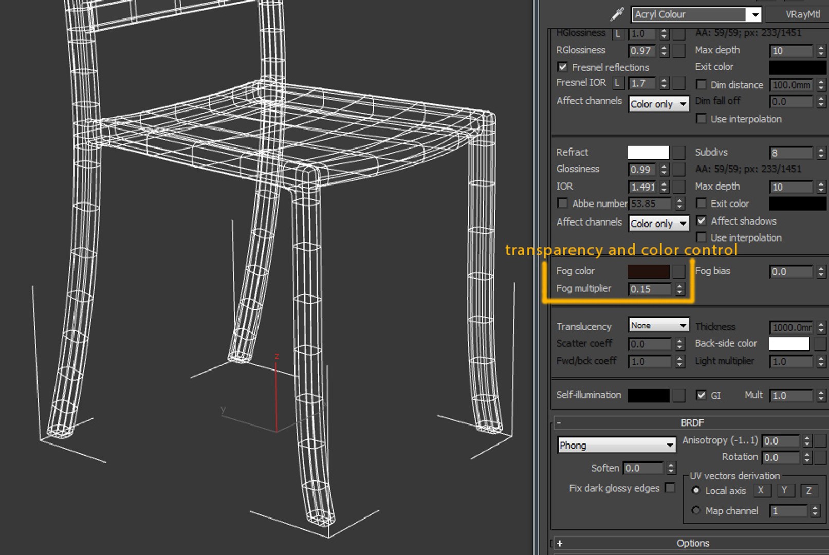 3d dining set acrylic