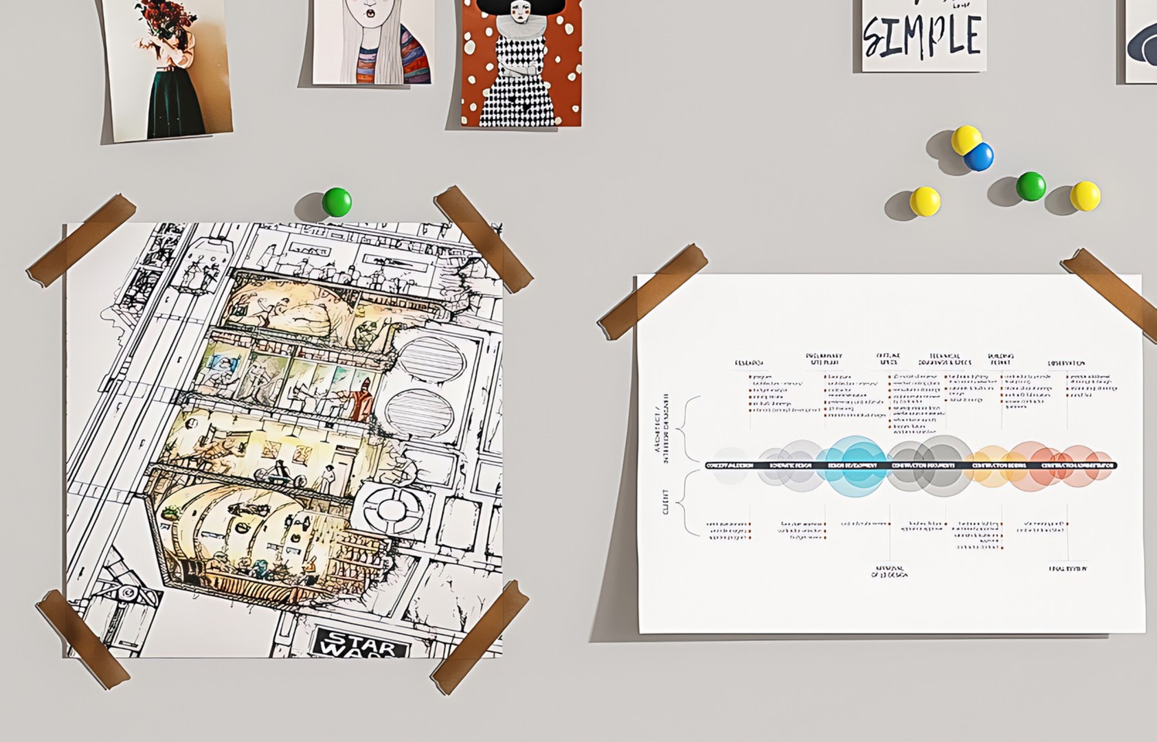 3D Model White Board Tack Board Wall Corkboard Rectangular Office Pin ...