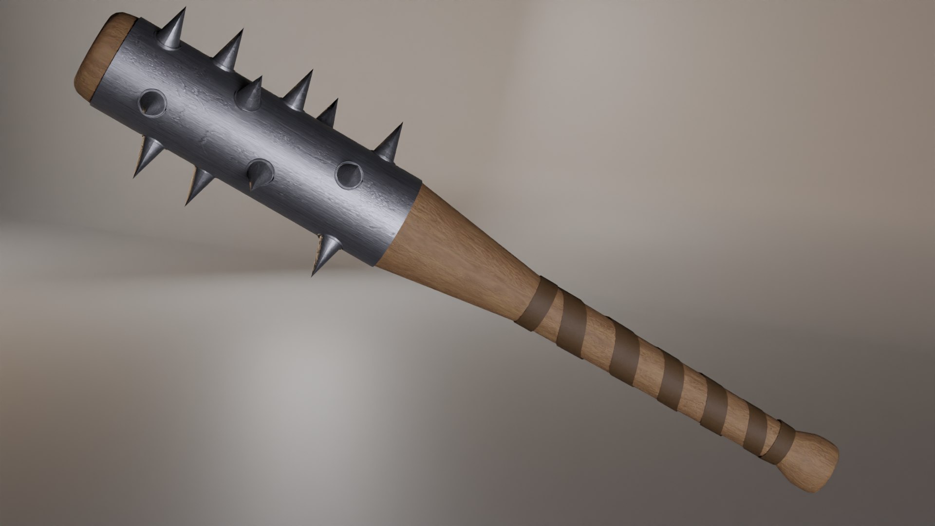 3D Spiked Club Model - TurboSquid 2044289