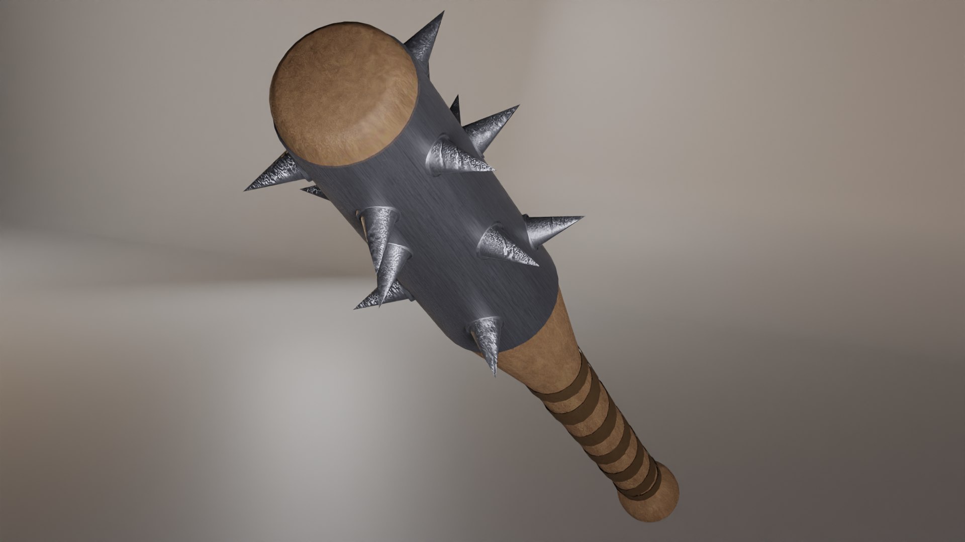 3D Spiked Club Model - TurboSquid 2044289