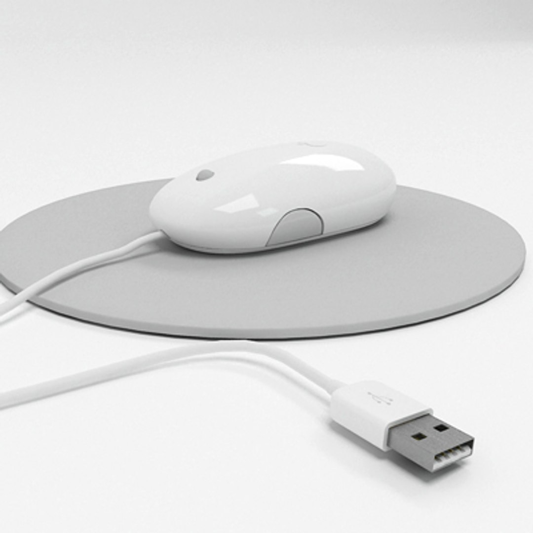 3d Apple Mighty Mouse Model