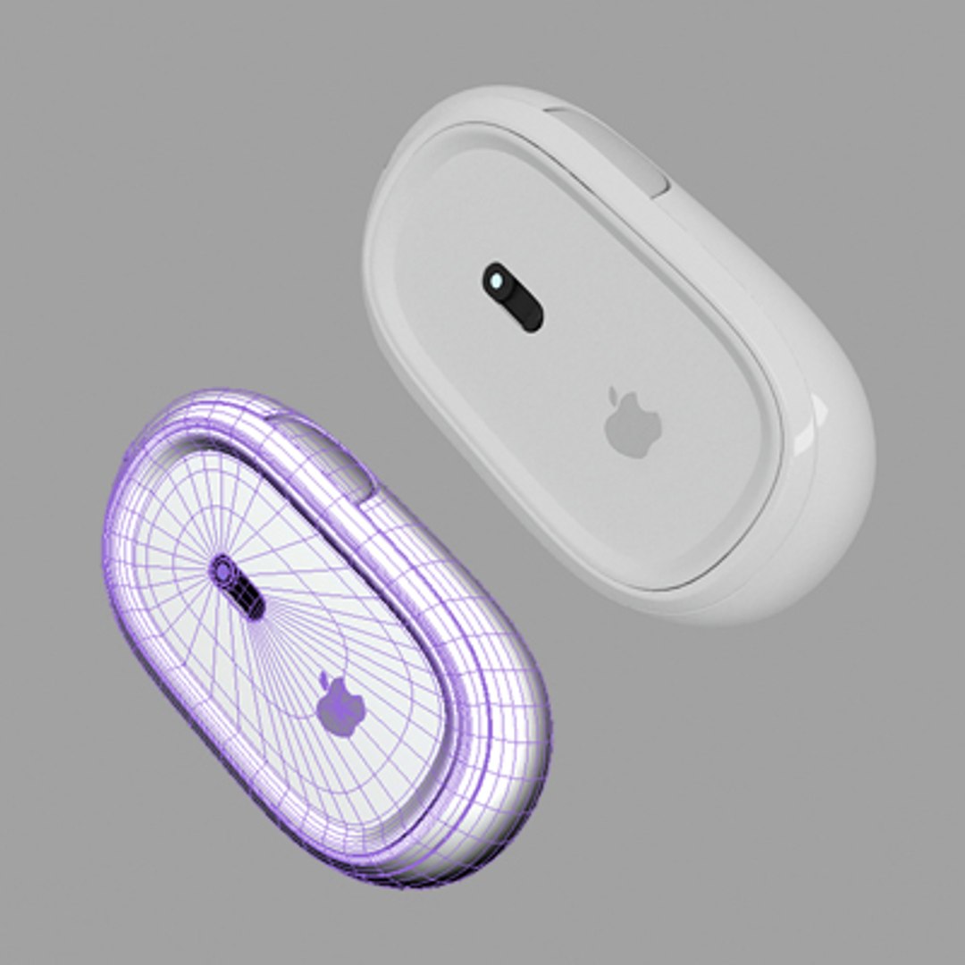 3d Apple Mighty Mouse Model