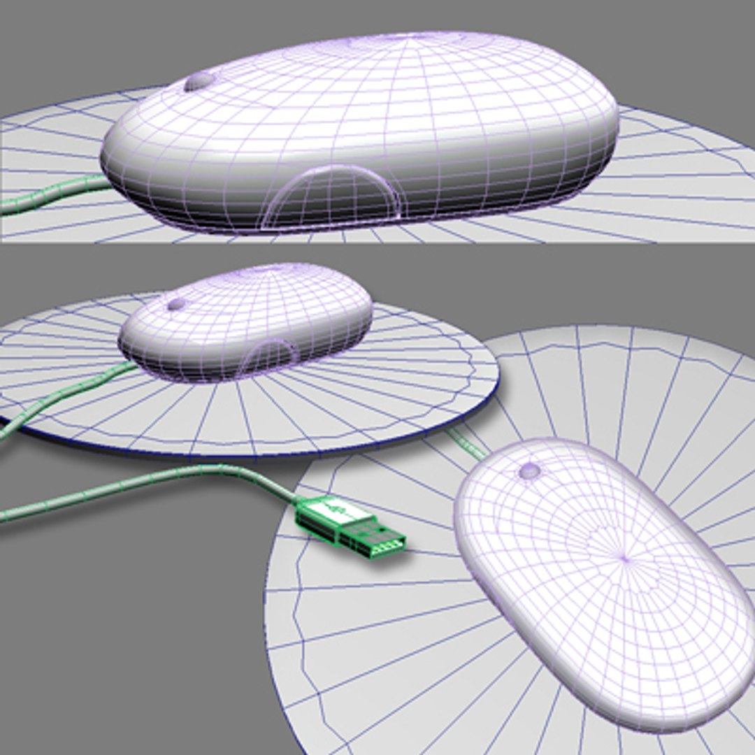 3d Apple Mighty Mouse Model