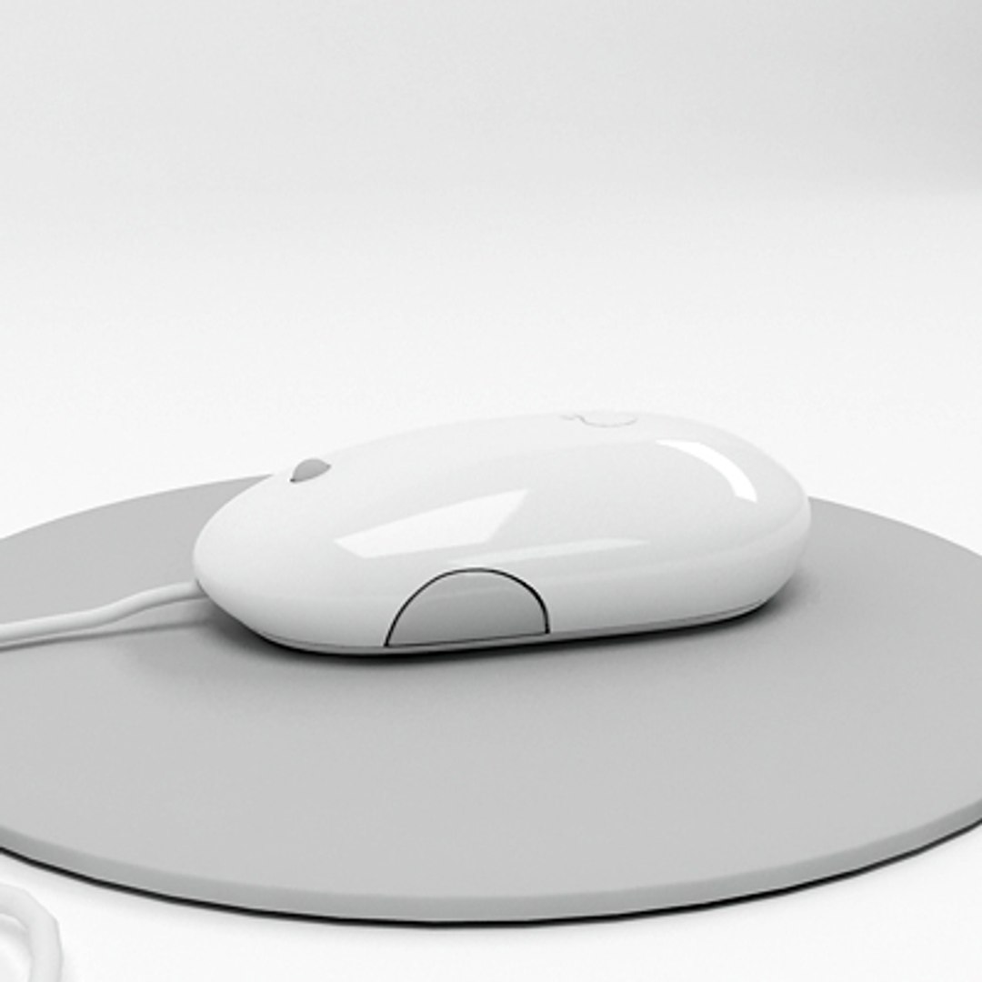 3d Apple Mighty Mouse Model
