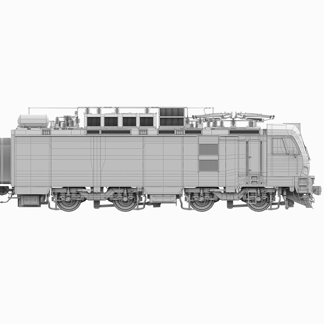 Cargo Train 2ES5 Skif 3D Model - TurboSquid 2336673