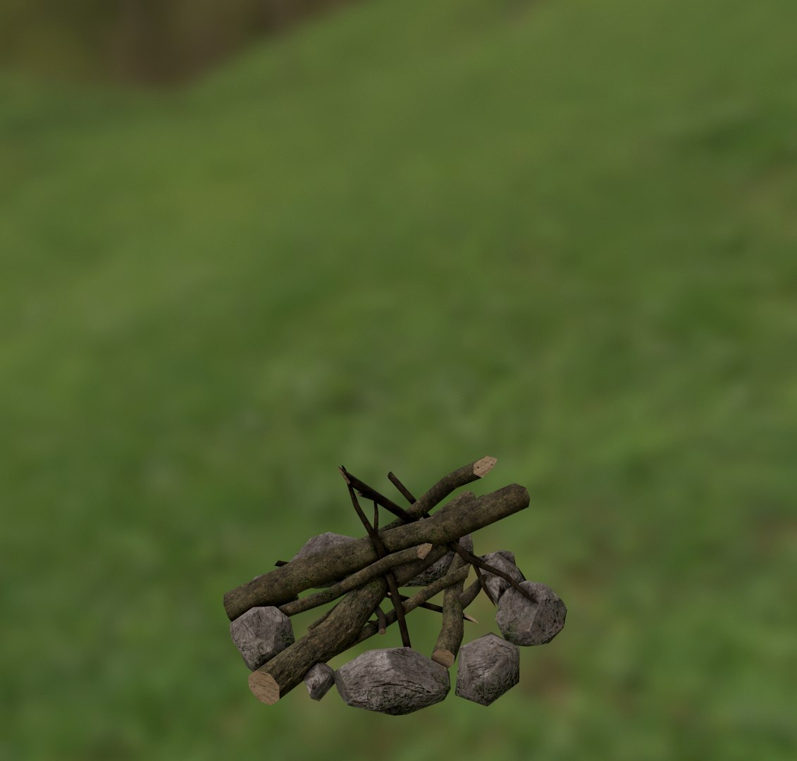 Bonfire Ready 3D Model - TurboSquid 1250891