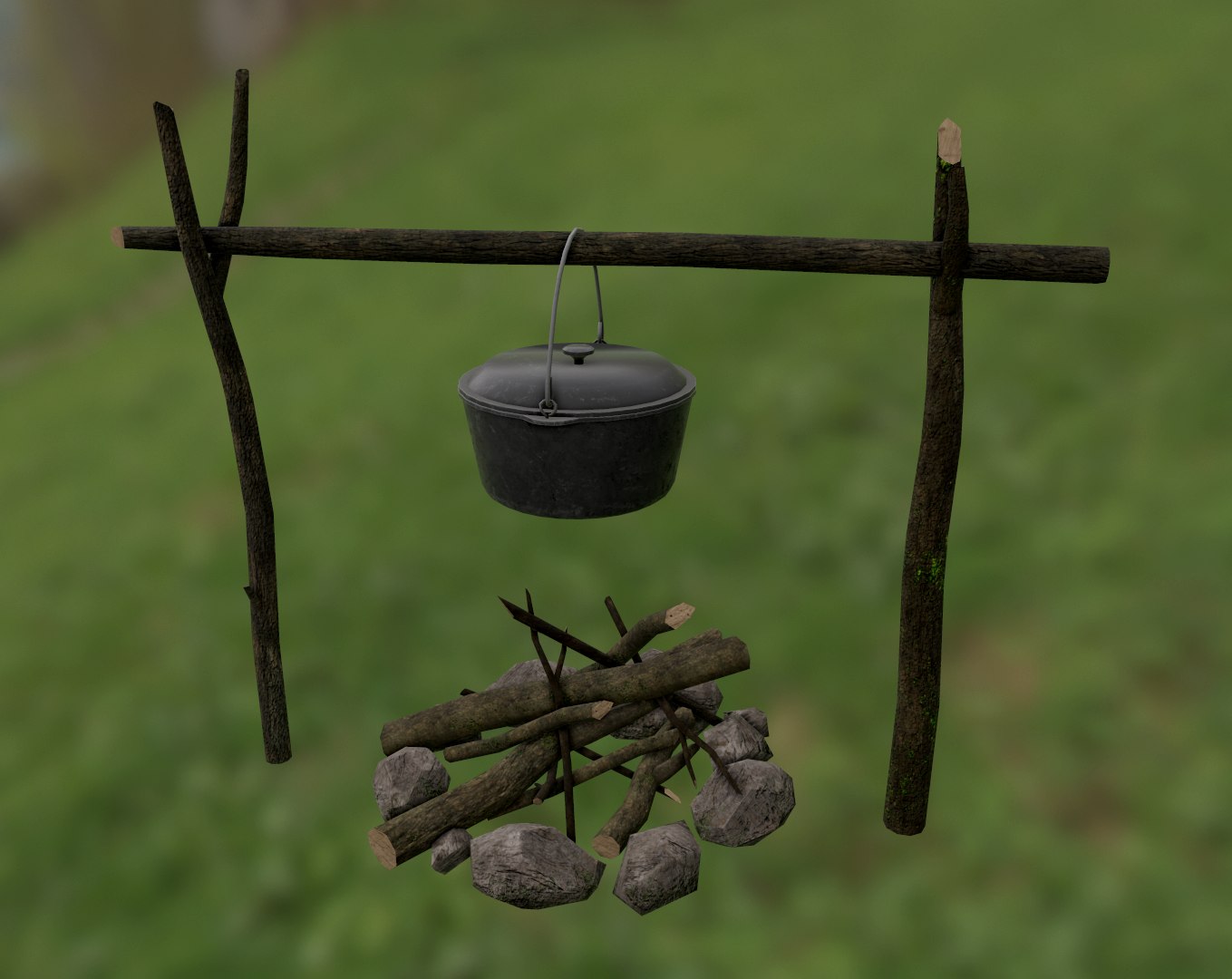 Bonfire Ready 3D Model - TurboSquid 1250891