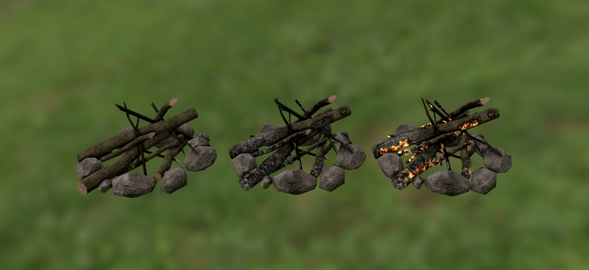 Bonfire Ready 3D Model - TurboSquid 1250891