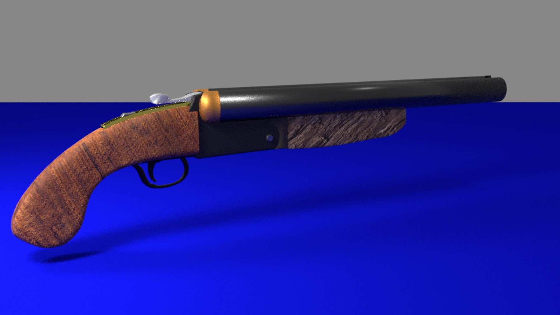 3D double barrel shotgun - TurboSquid 1203782