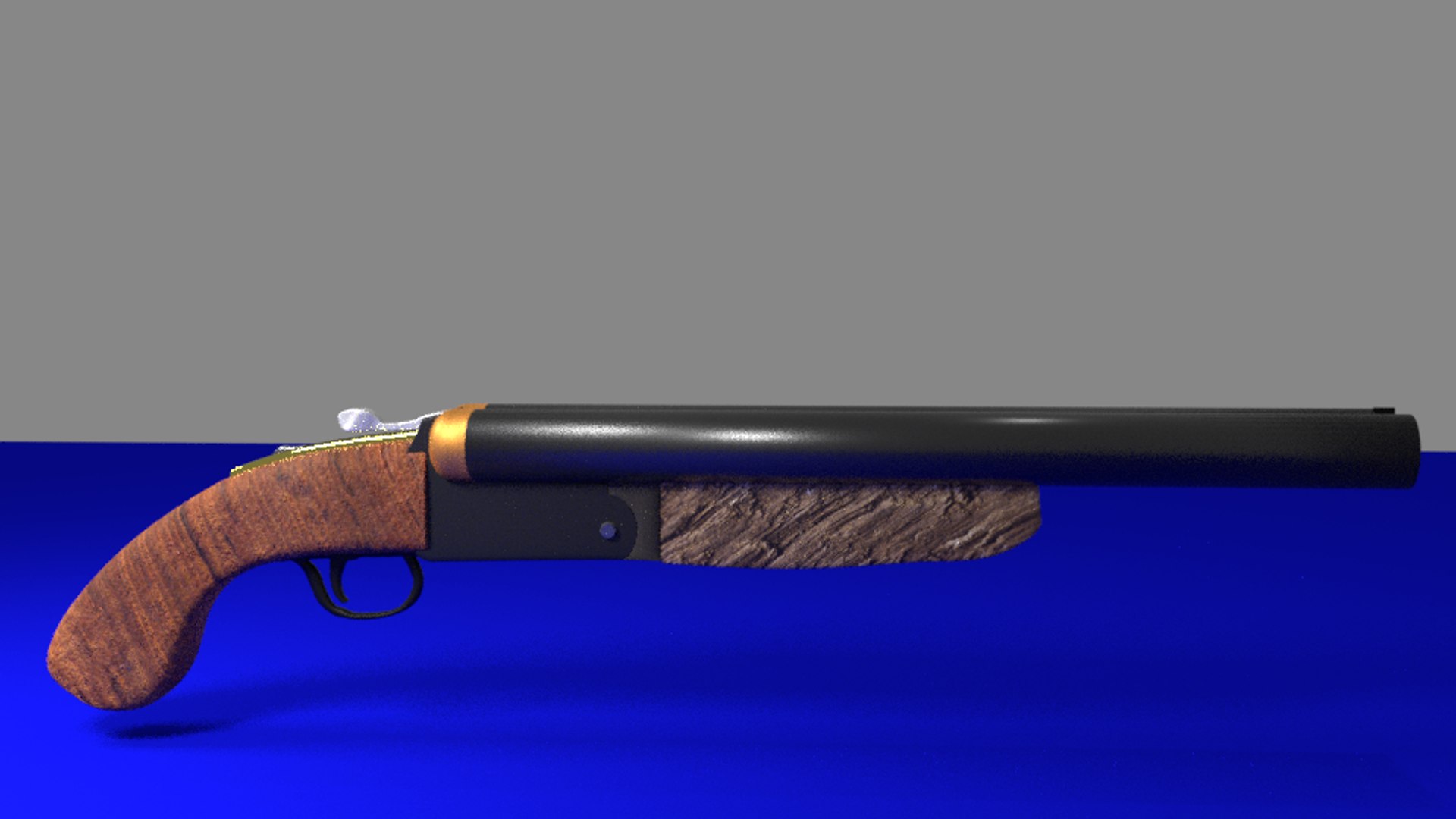 3D double barrel shotgun - TurboSquid 1203782