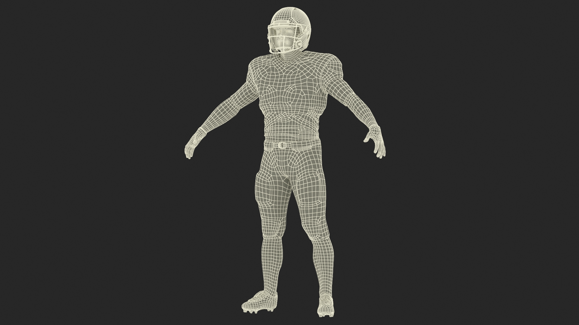 White Uniform Football Player Rigged For Maya 3D Model - TurboSquid 2108590