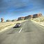 3d Model Scene Road Desert Complete