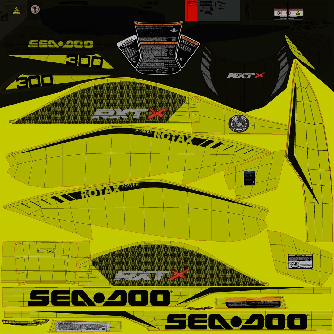 Sea-doo rxt-x 300 performance model - TurboSquid 1372312