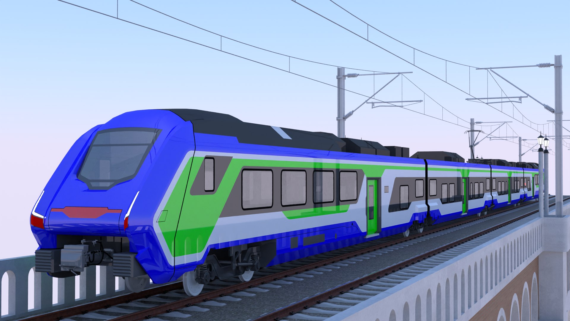 Hitachi HTR 412 Station Viaduct Model - TurboSquid 2396352