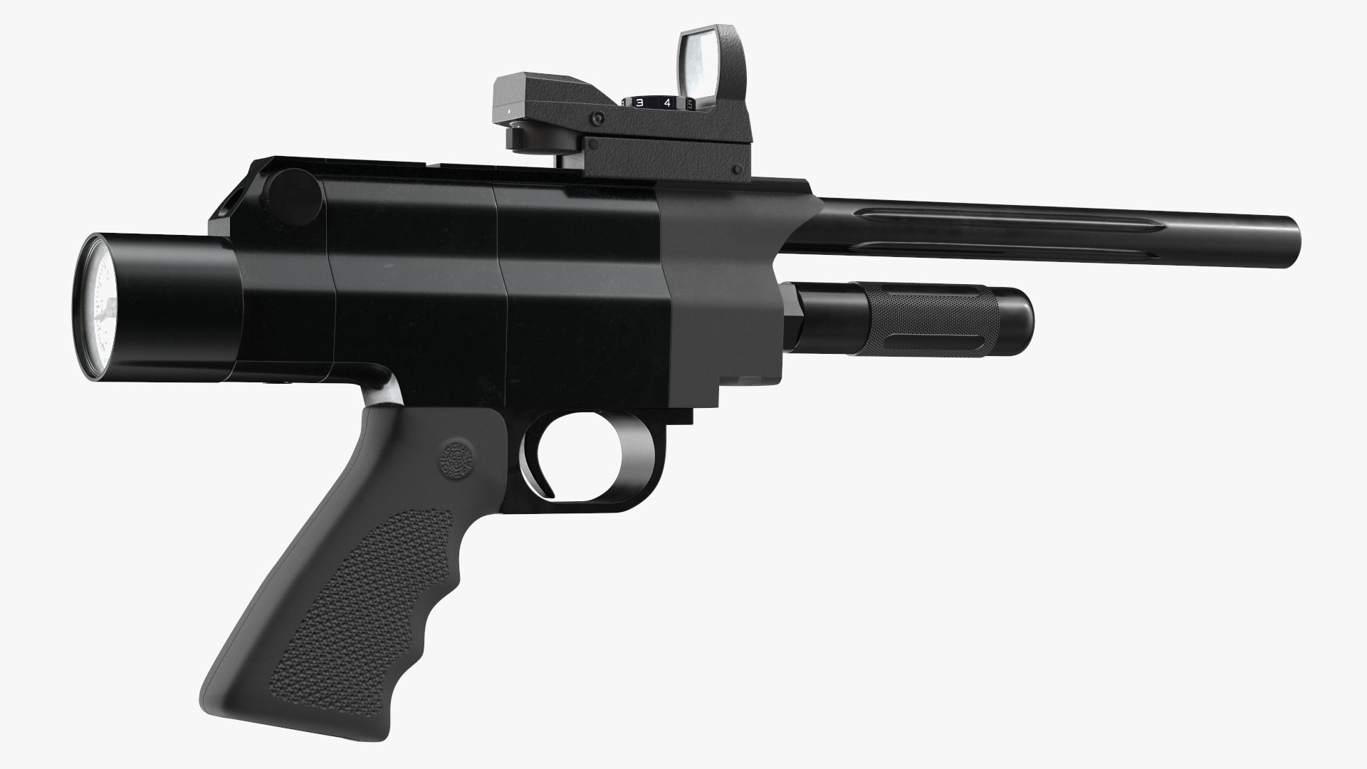 3D Tranquilizer Dart Gun X-2 Satin Black Trim Model - TurboSquid 1968005