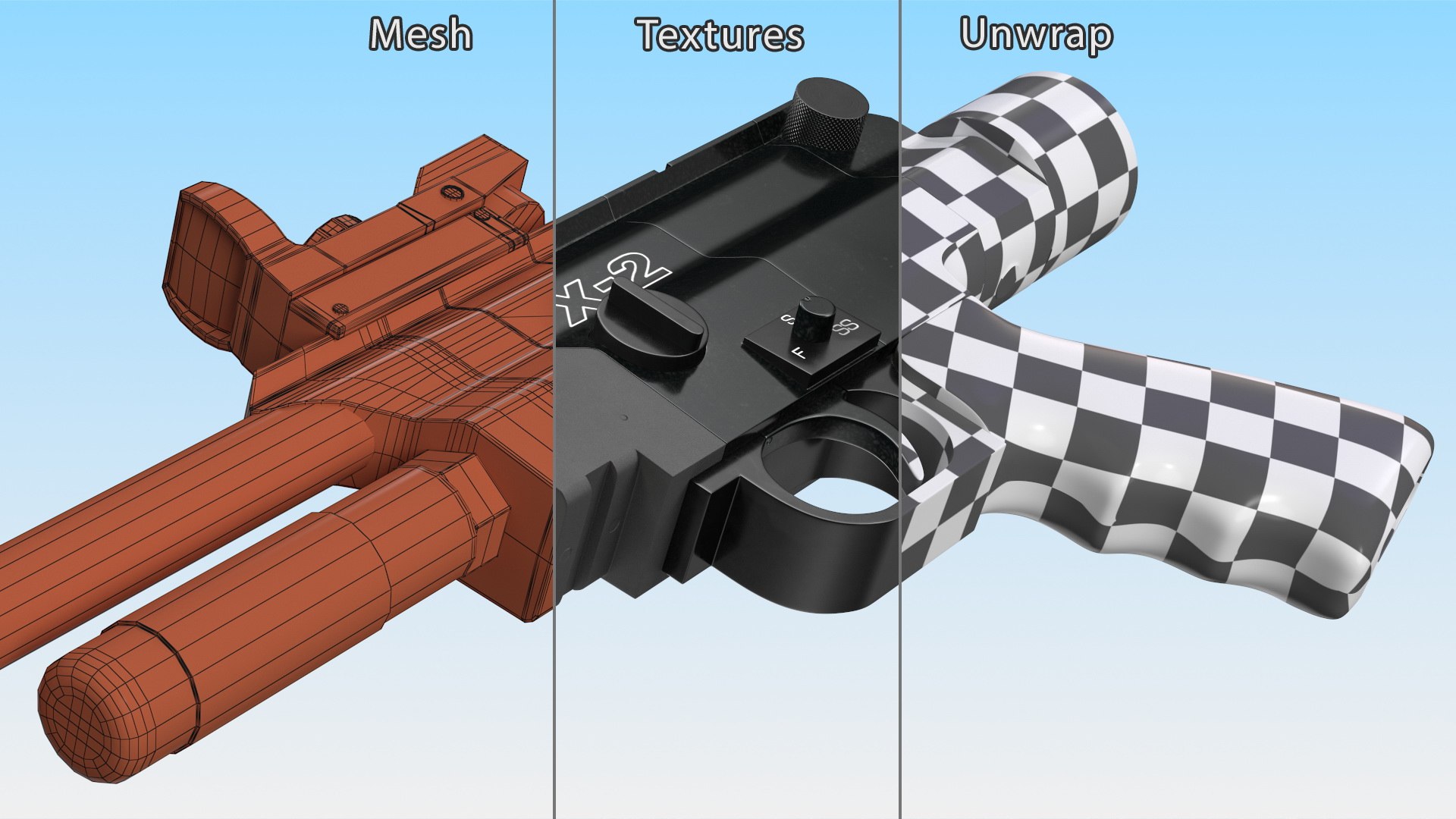 3D Tranquilizer Dart Gun X-2 Satin Black Trim model - TurboSquid 1968005