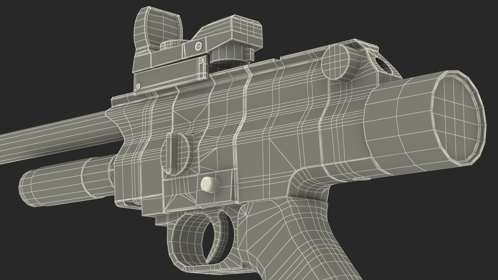 3D Tranquilizer Dart Gun X-2 Satin Black Trim Model - TurboSquid 1968005