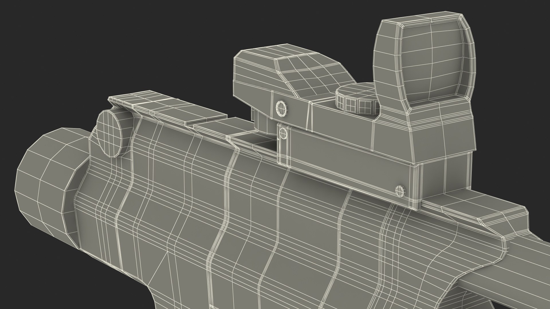 3D Tranquilizer Dart Gun X-2 Satin Black Trim Model - TurboSquid 1968005