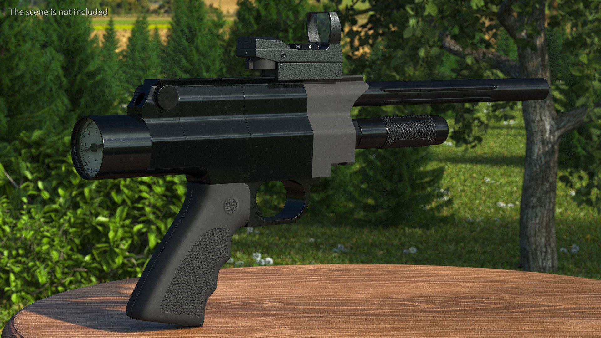 3D Tranquilizer Dart Gun X-2 Satin Black Trim Model - TurboSquid 1968005