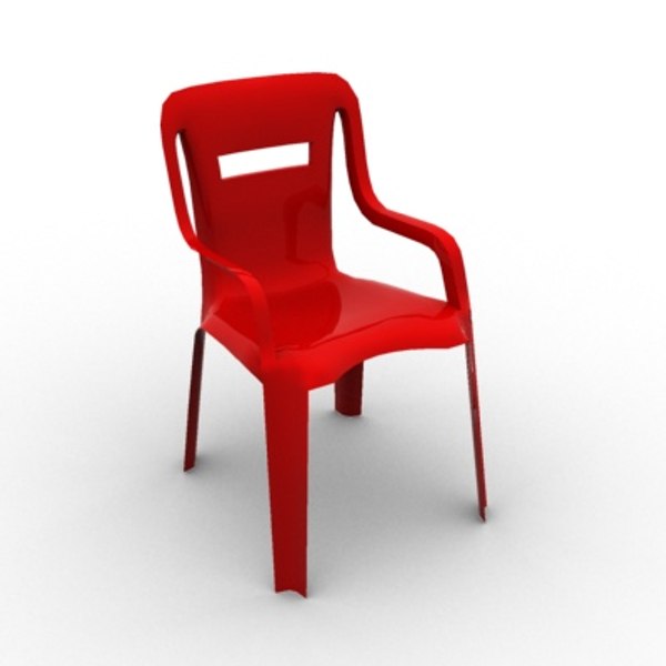plastic chair 3d model