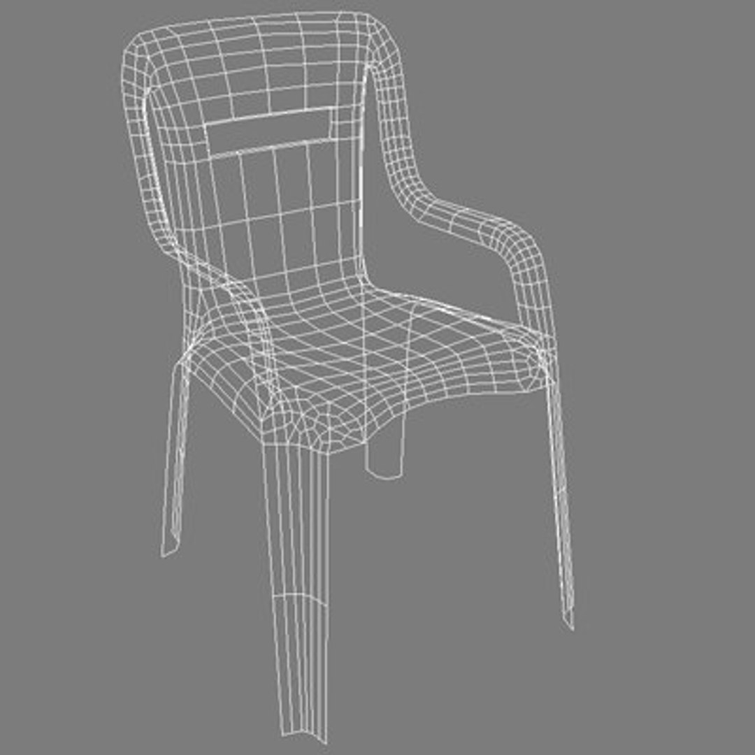 Plastic Chair 3d Model