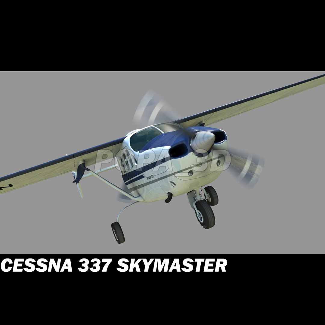3ds airplane cessna 337