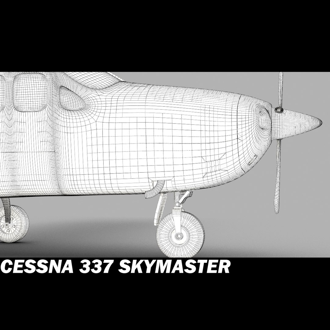 3ds airplane cessna 337