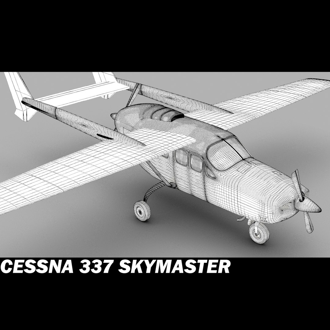 3ds Airplane Cessna 337