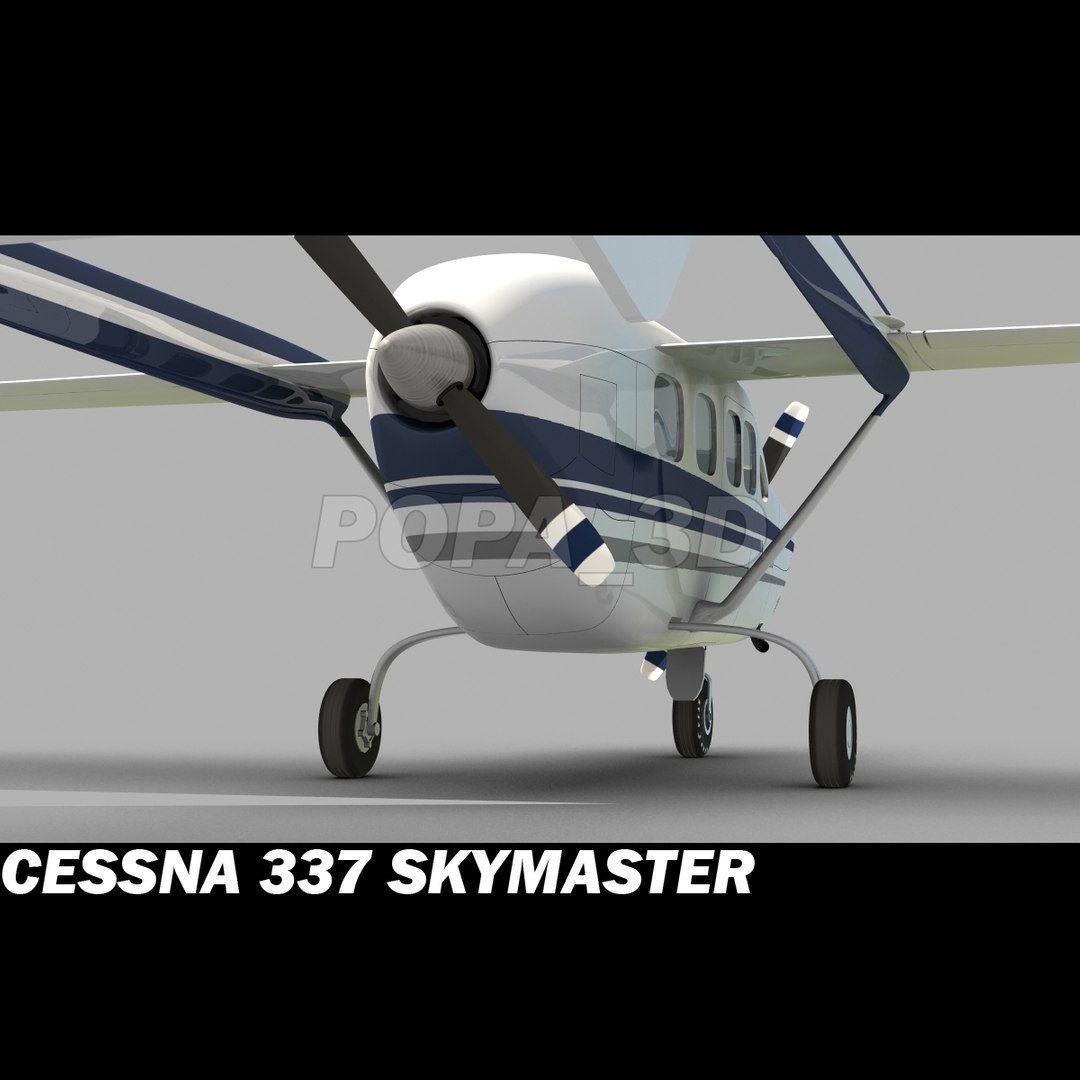 3ds Airplane Cessna 337
