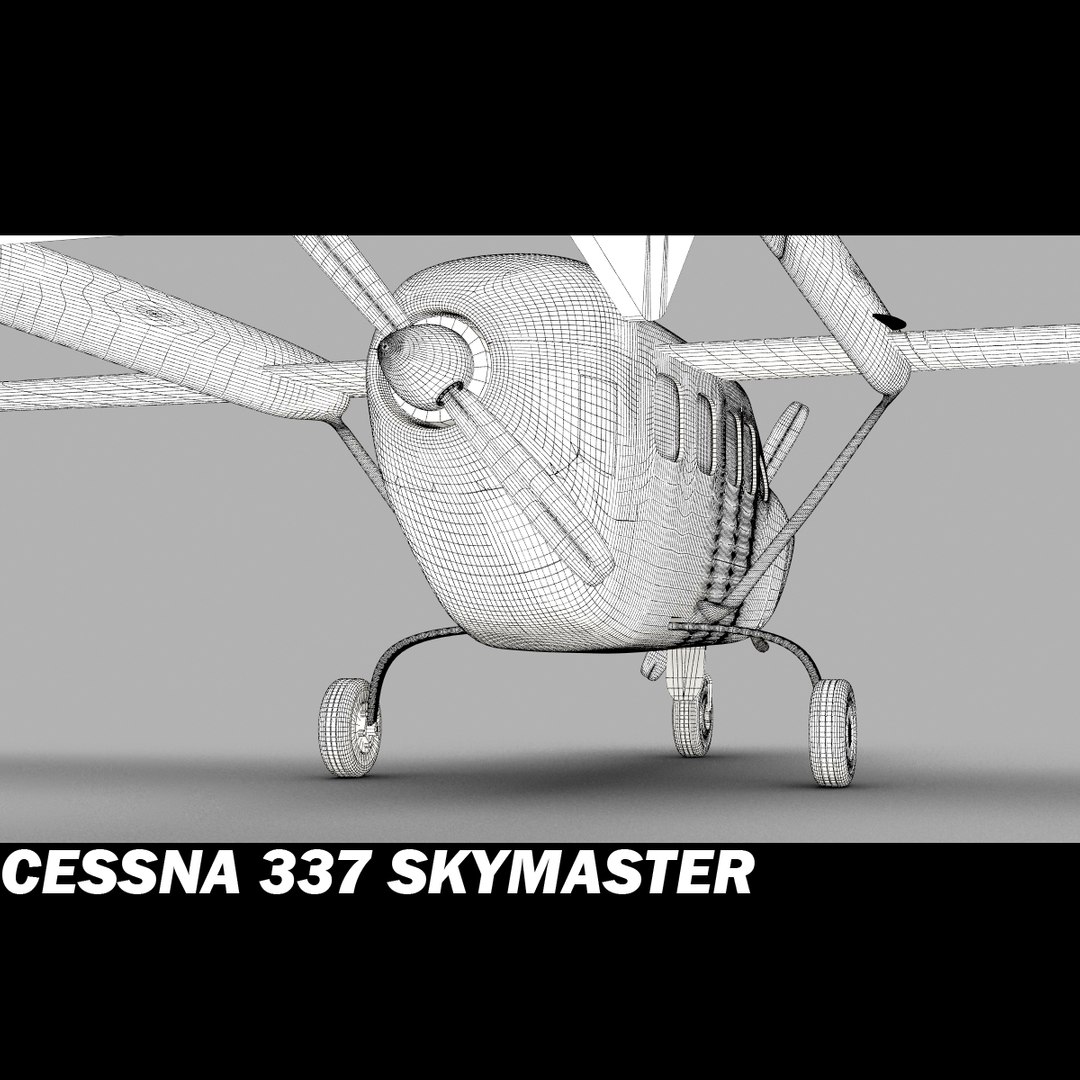 3ds Airplane Cessna 337