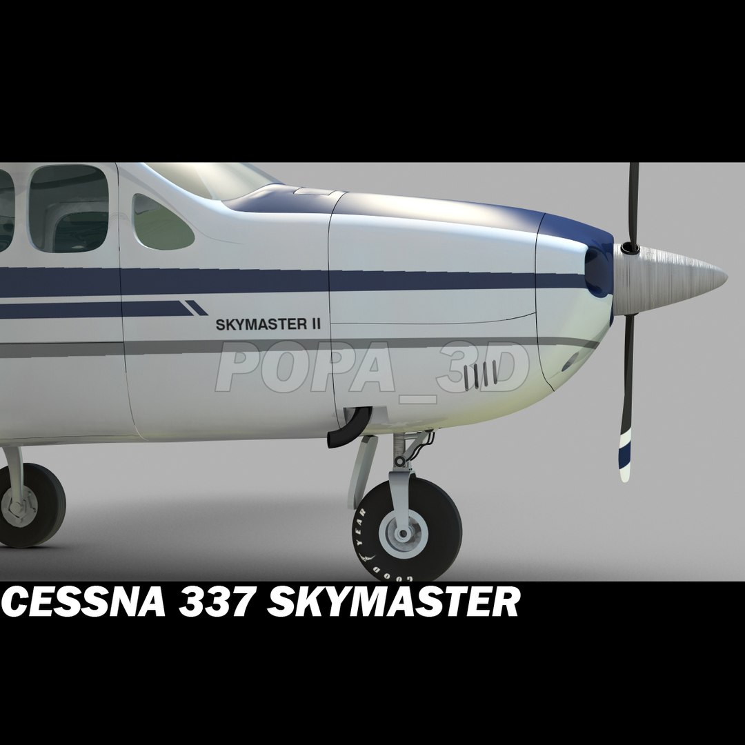 3ds airplane cessna 337