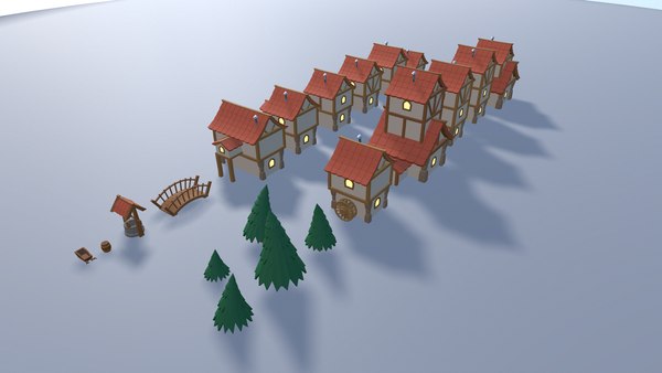 3D cartoon toon cart model - TurboSquid 1683587