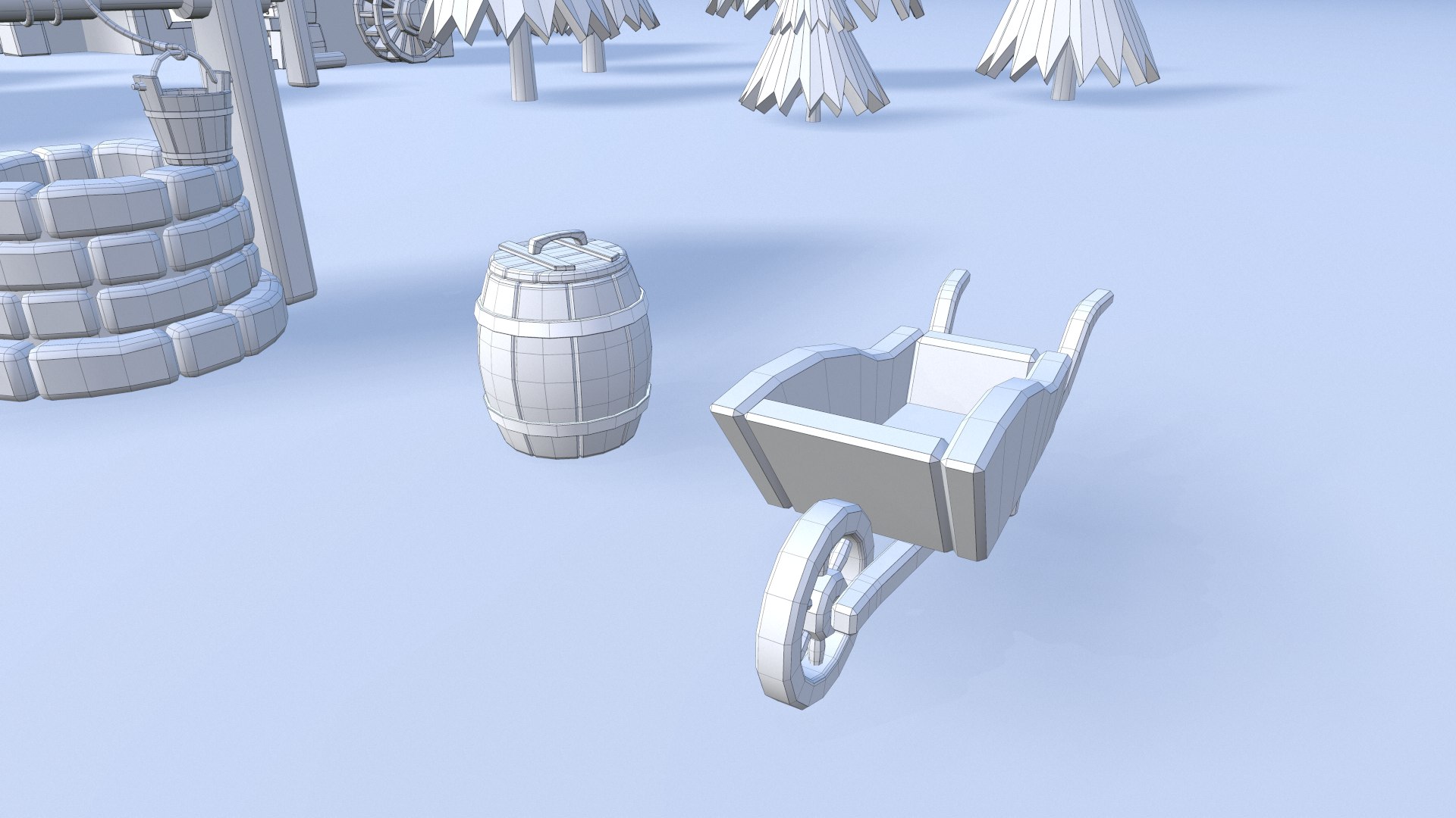 3D cartoon toon cart model - TurboSquid 1683587