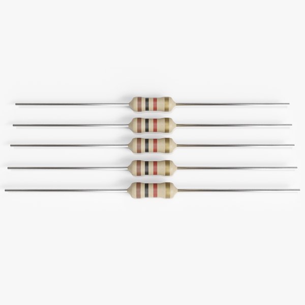 Resistors with Editable Color Bands Modelo 3D - TurboSquid 1926313