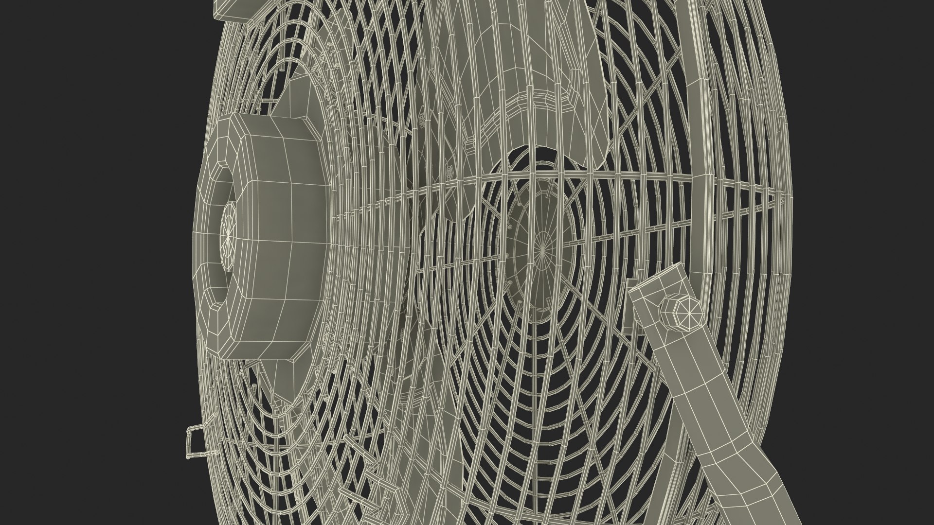 3D Model Compact Floor Fan White - TurboSquid 2115652