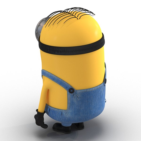 short eyed minion rigged 3d model