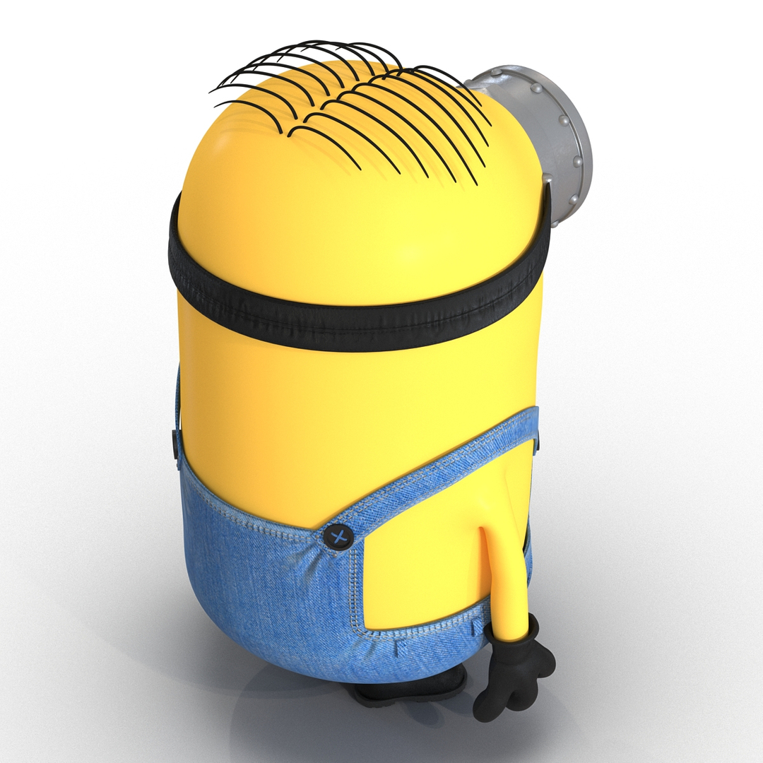 short eyed minion rigged 3d model