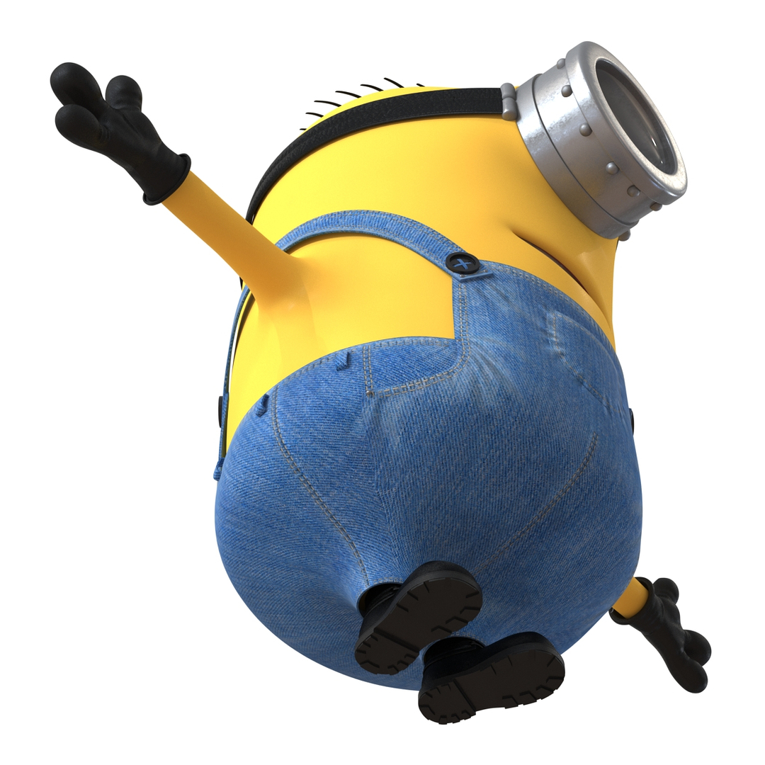 short eyed minion rigged 3d model