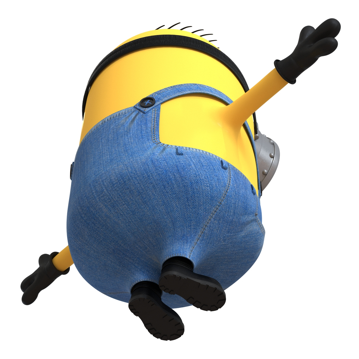 short eyed minion rigged 3d model