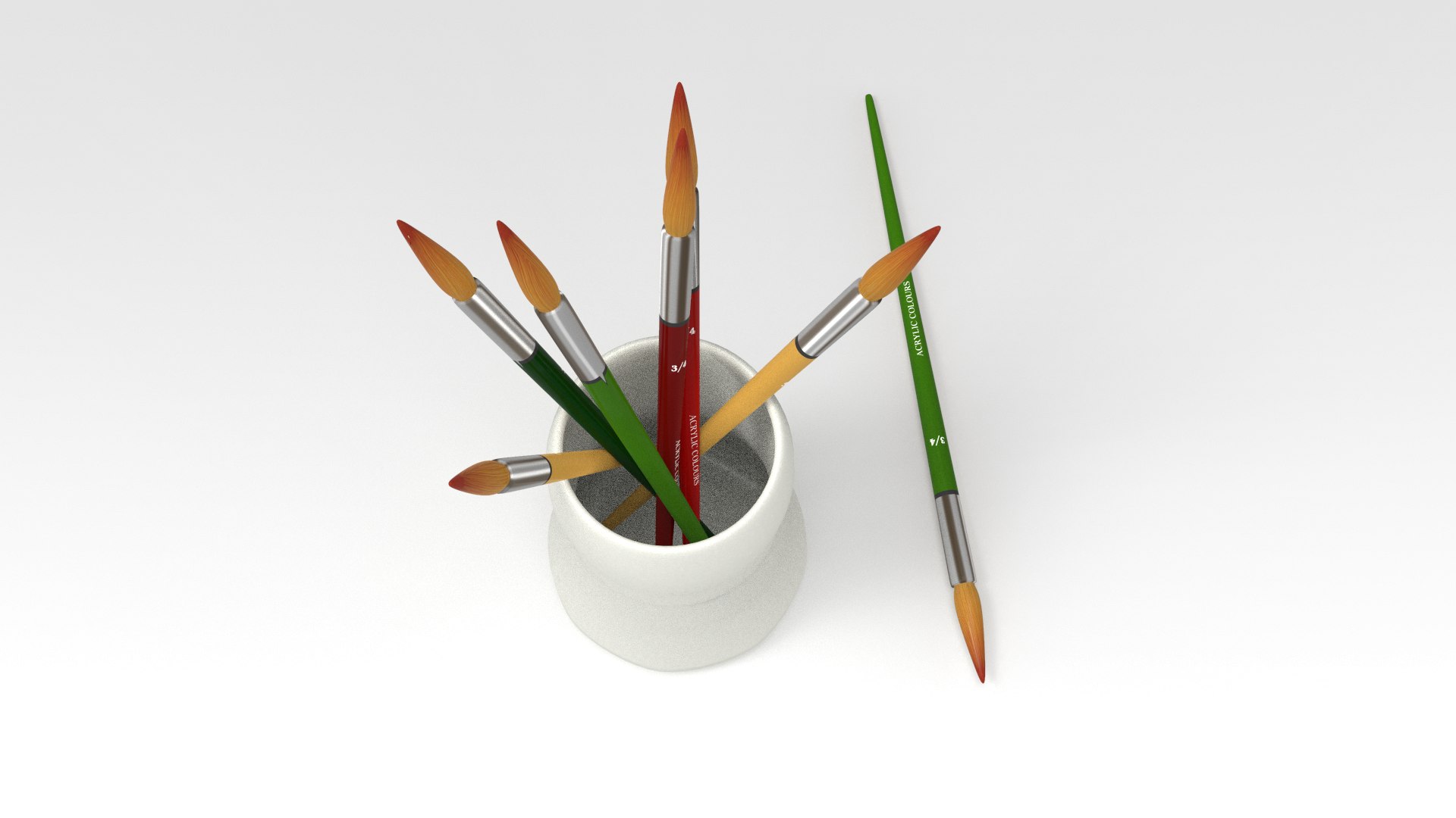 Paint Brush 3D Model - TurboSquid 1755388