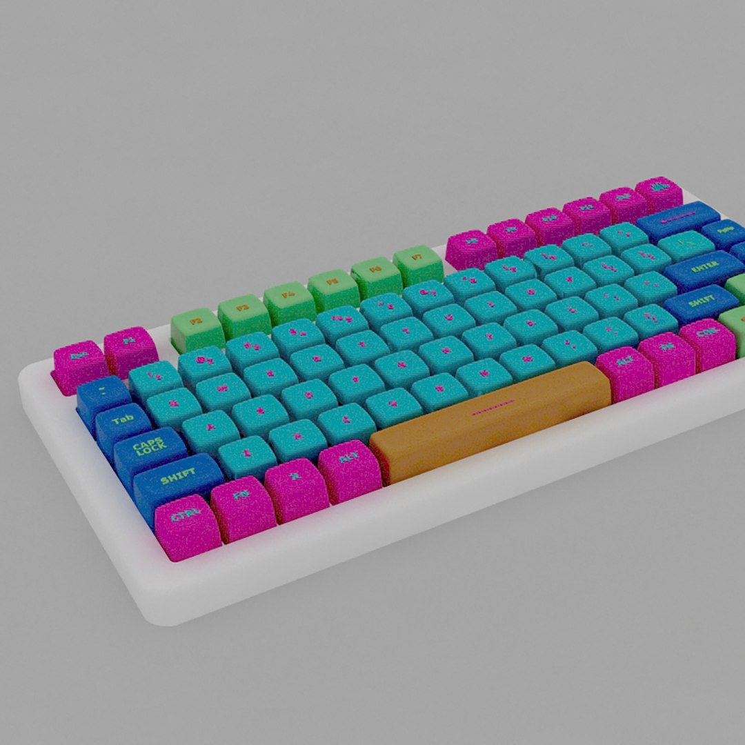3D Fancy Keyboard Model 3D Model - TurboSquid 2358594
