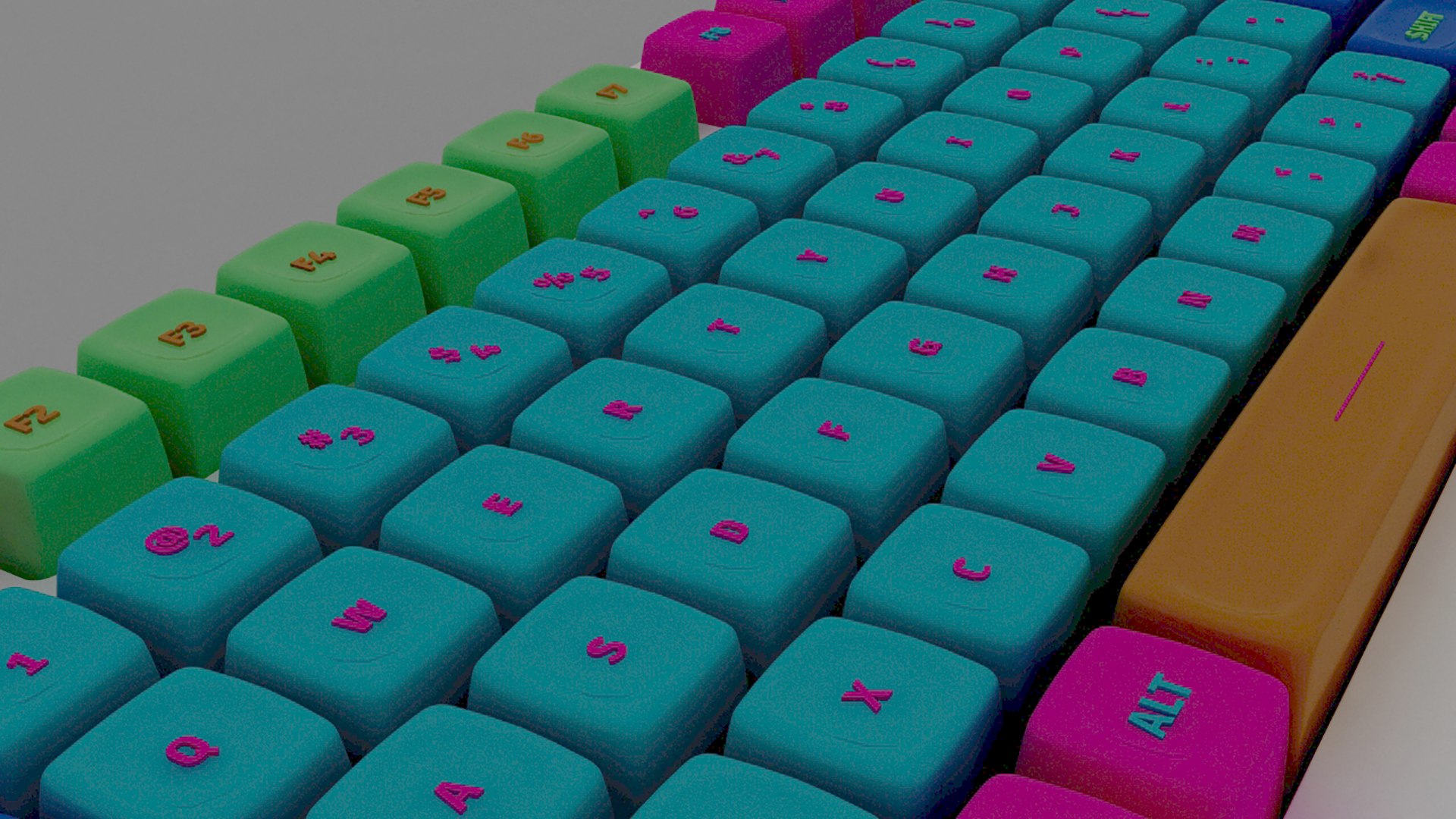 3D Fancy Keyboard Model 3D Model - TurboSquid 2358594