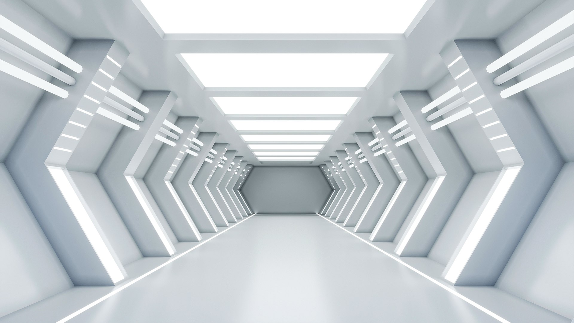 Low Poly Sci Fi Corridor 12 3D - TurboSquid 2102864