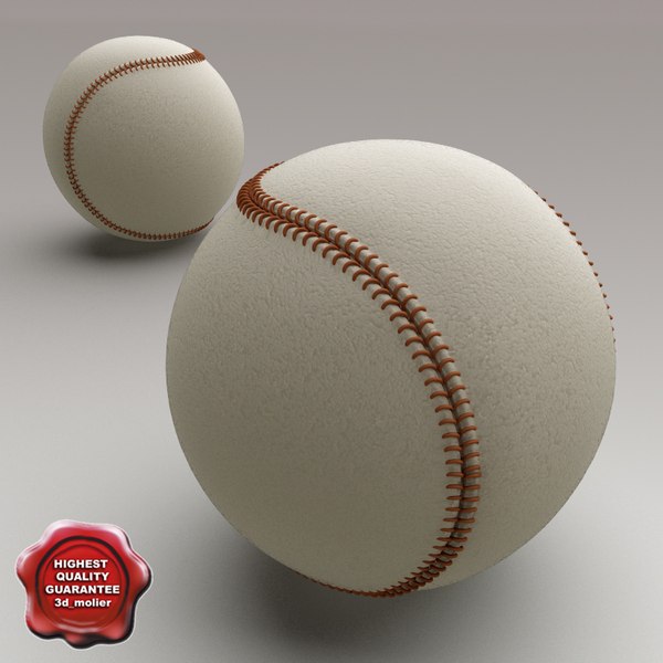 baseball modelled 3d model
