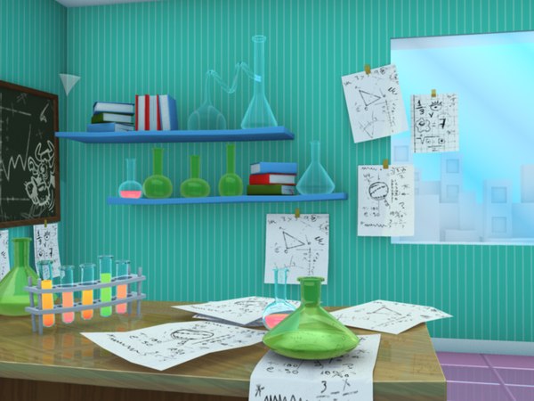 3d model cartoon city