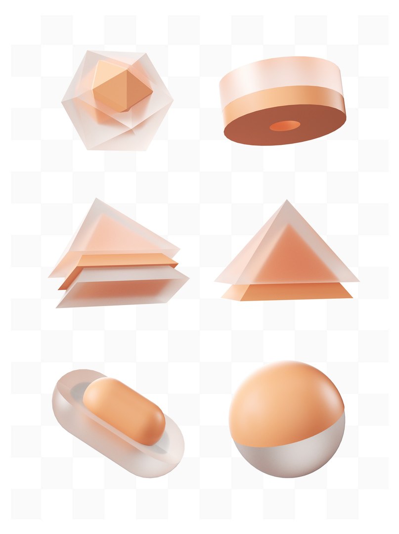 3D model Frosted solid geometry trend - TurboSquid 2029845